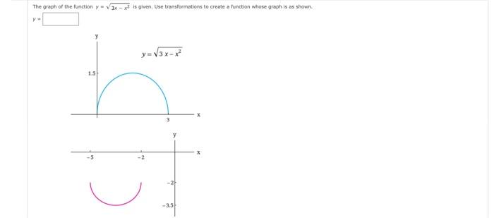 Solved The graph of the function y = 3x - x? Is given. Use | Chegg.com