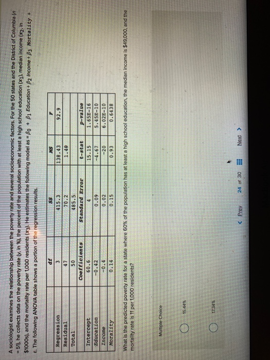 Solved A sociologist examines the relationship between the | Chegg.com