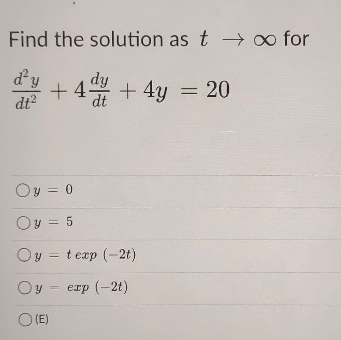 Solved If the complementary solution of the equation: | Chegg.com