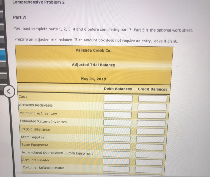 Comprehensive Problem 2 Part 7: You must complete | Chegg.com
