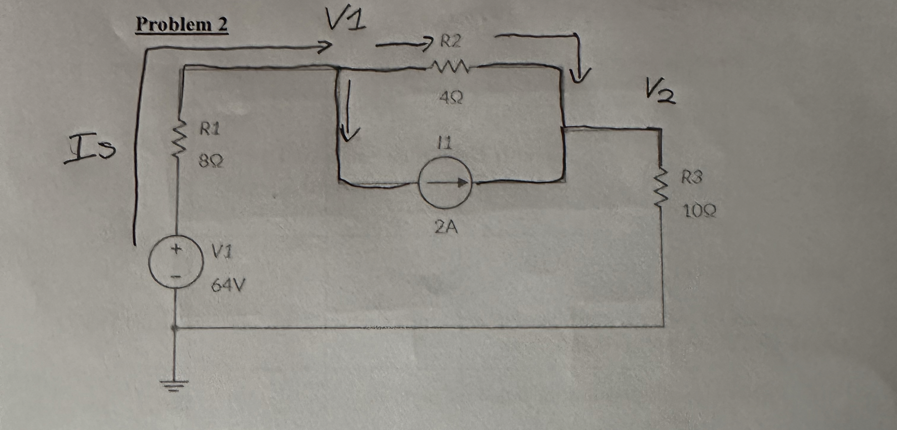 Solved (20 ﻿points) ﻿Determine the voltage at each node for | Chegg.com