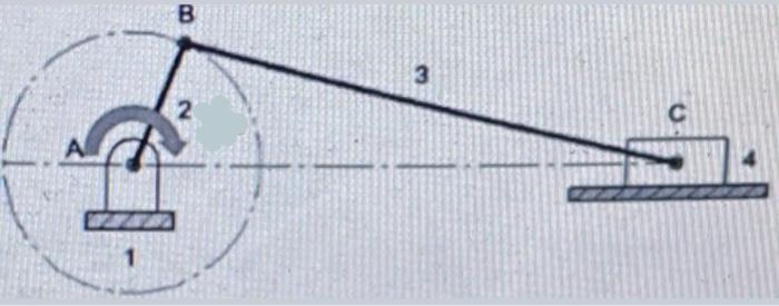 Solved 2). In a vertical piston sliding mechanism, the crank | Chegg.com