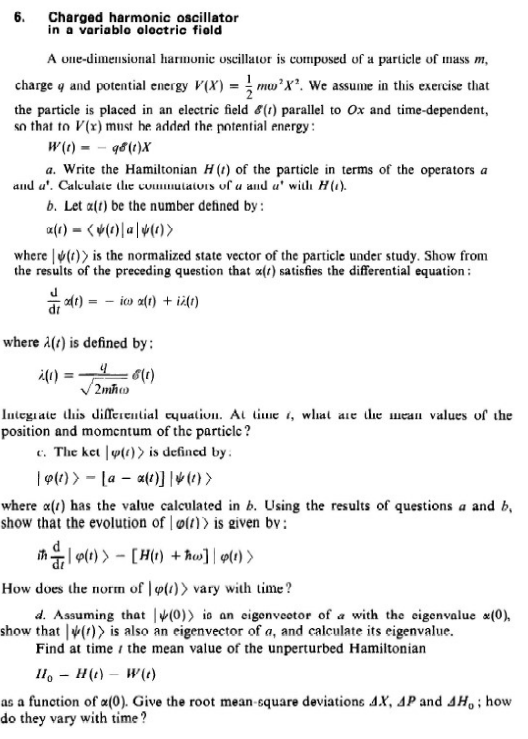 Solved Charged harmonic oscillatorin ﻿a variablo oloctric | Chegg.com