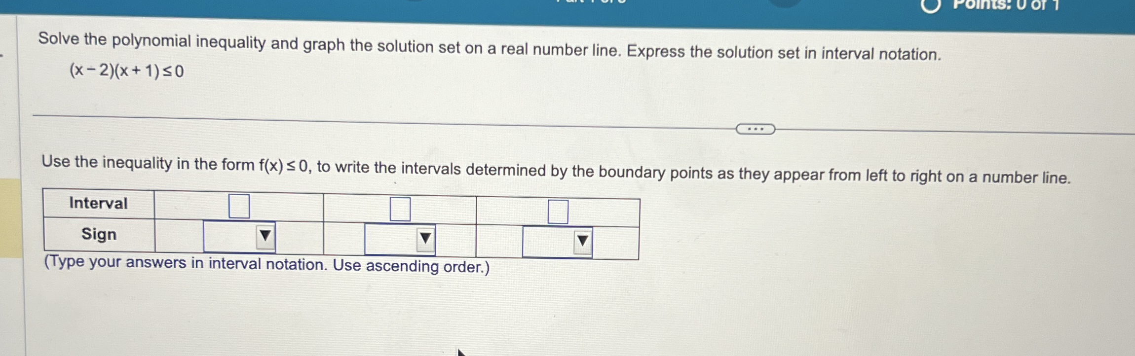 Solved by an EXPERT Solve the polynomial inequality and graph the | Chegg.com