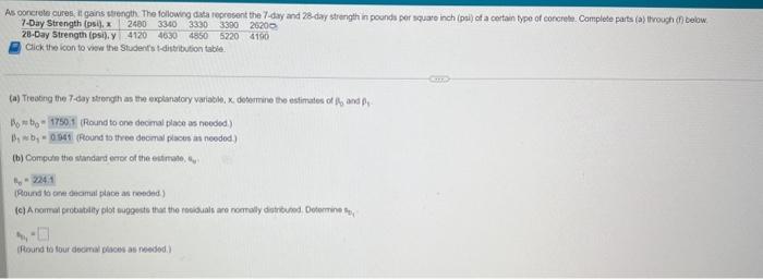Solved Cick the icon to visw the Studenis t-distribution | Chegg.com
