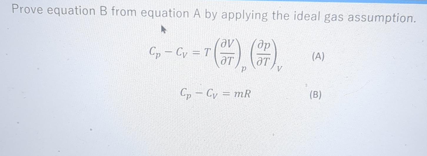 Solved Prove equation B from equation A ﻿by applying the | Chegg.com