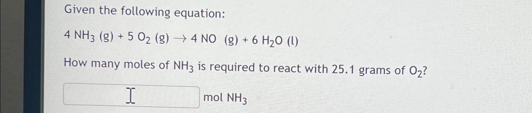 Solved Given the following | Chegg.com