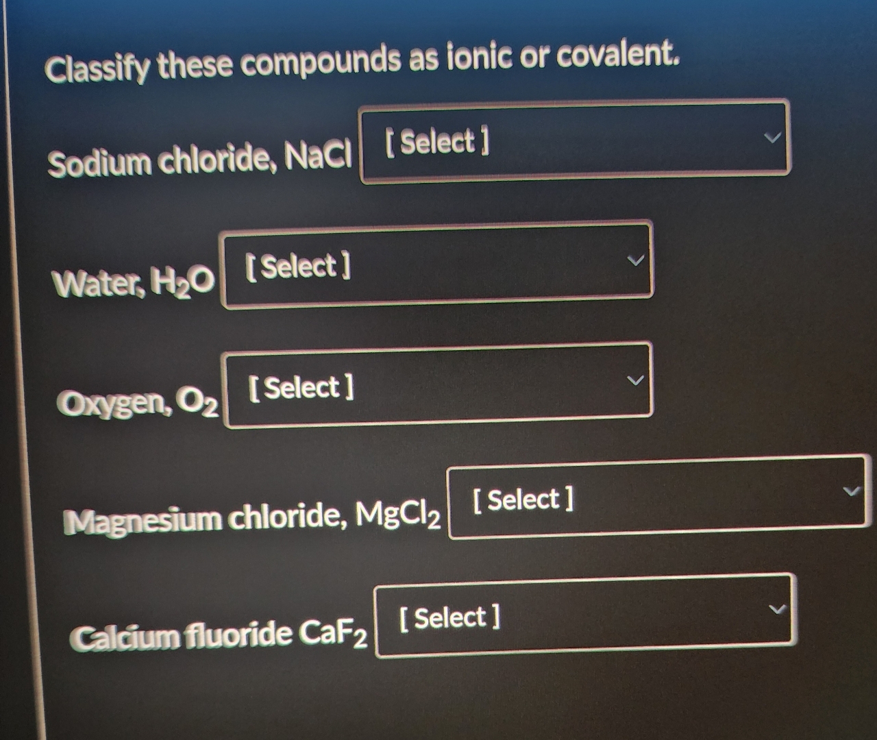 Solved Classify these compounds as ionic or covalent.Sodium | Chegg.com