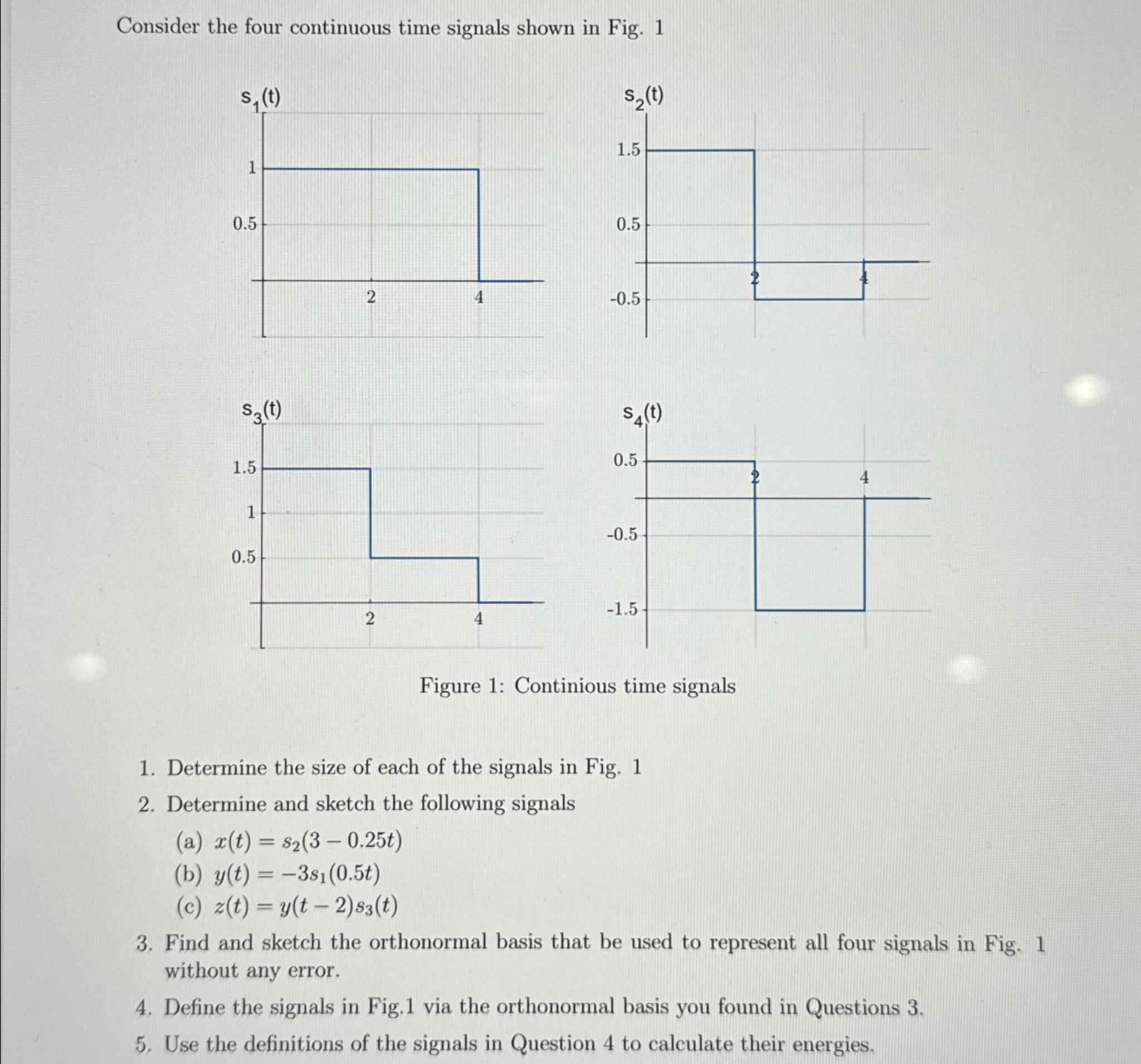 Solved Solve all parts with steps please Consider the four | Chegg.com