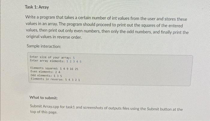 Solved Write A Program That Takes A Certain Number Of Int 9536