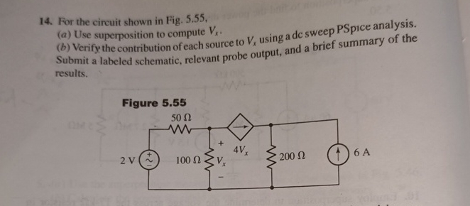 Solved For the circuit shown in Fig. 5.55,(a) ﻿Use | Chegg.com