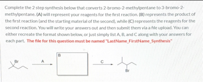 Solved Complete the 2 step synthesis below that converts | Chegg.com