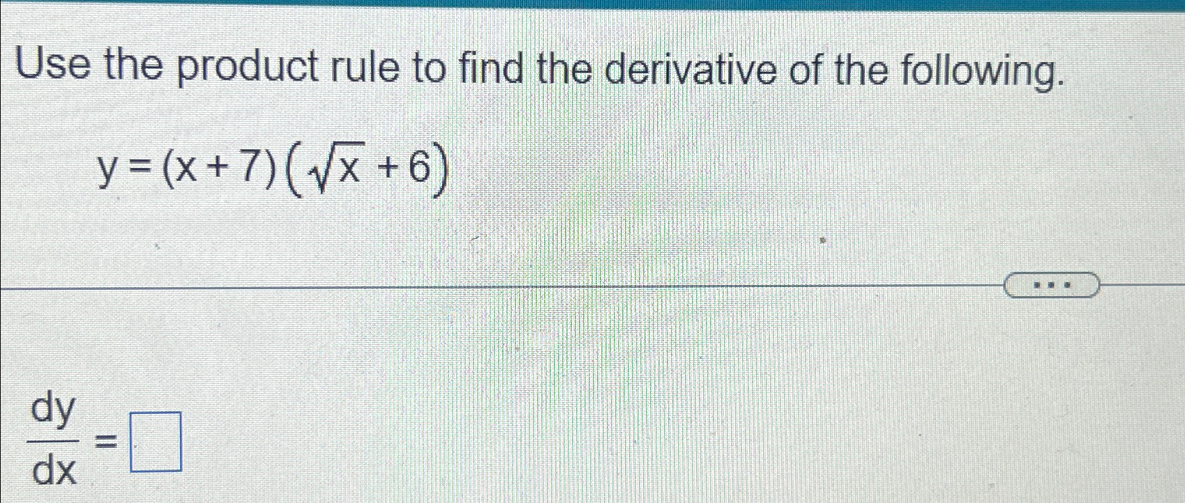 Solved Use the product rule to find the derivative of the | Chegg.com