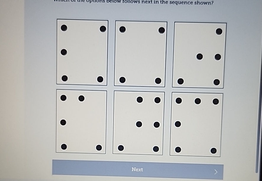Solved below follows next in the sequence shown?Next | Chegg.com