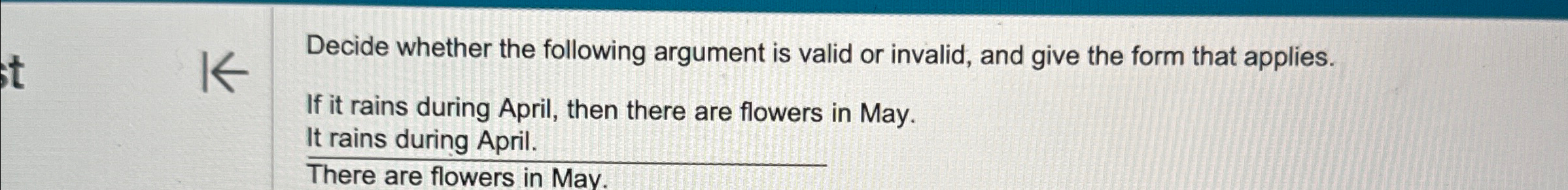Solved Decide whether the following argument is valid or | Chegg.com