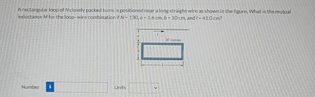 Solved Arectangular loop of N closely packed turns is | Chegg.com