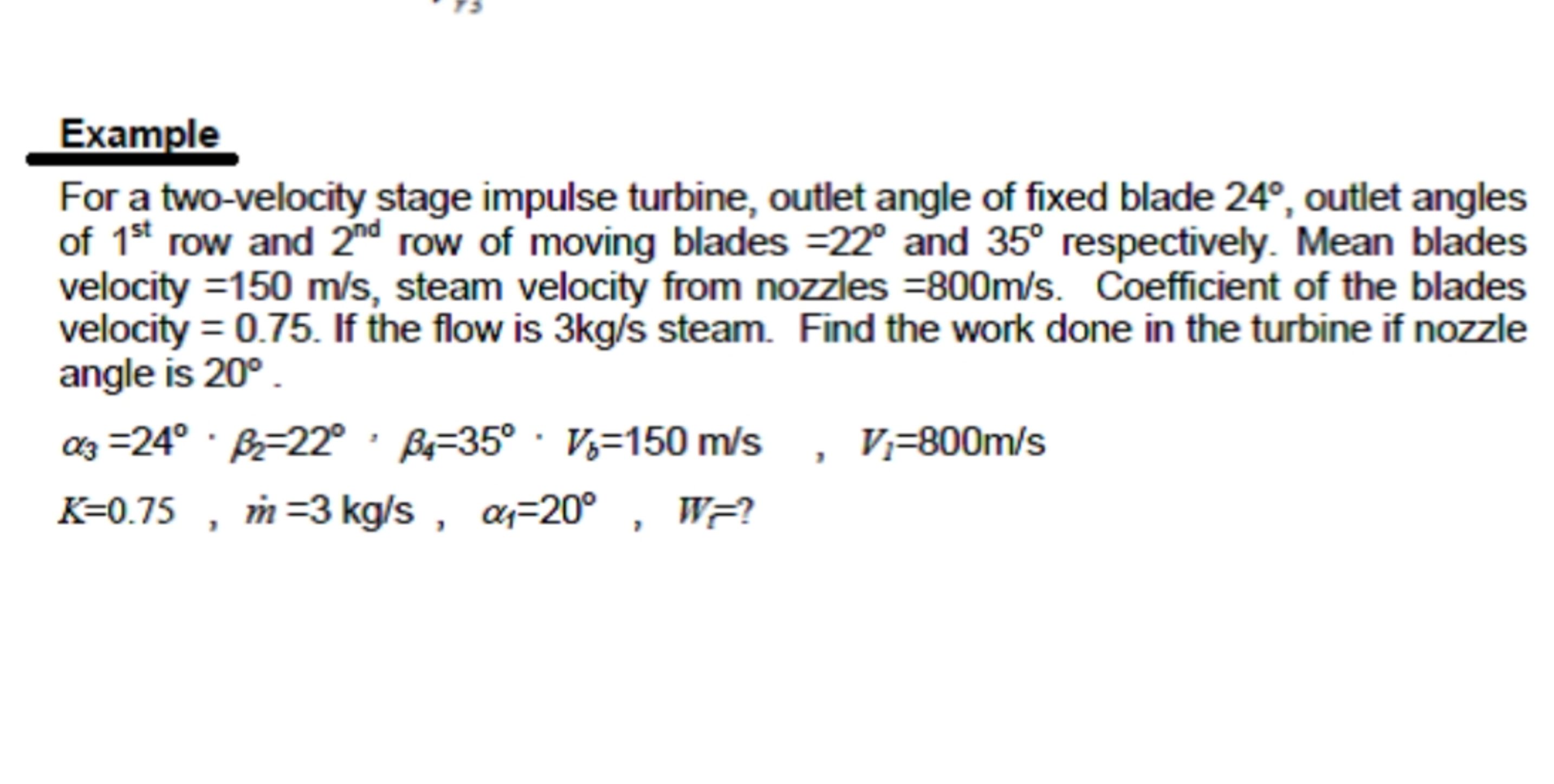 Solved At a stage of an impulse turbine the mean blade dia | Chegg.com
