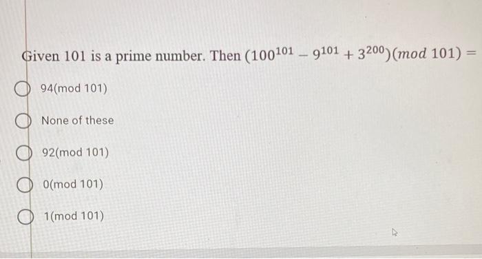 Solved Given 101 Is A Prime Number Then 100101 9101