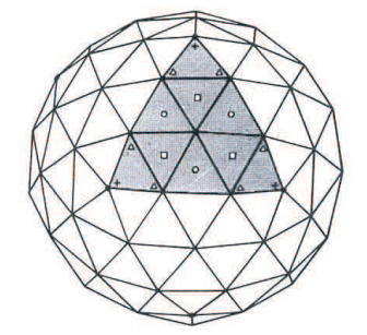 Solved Consider the geodesic sphere sketched below.\\na) | Chegg.com