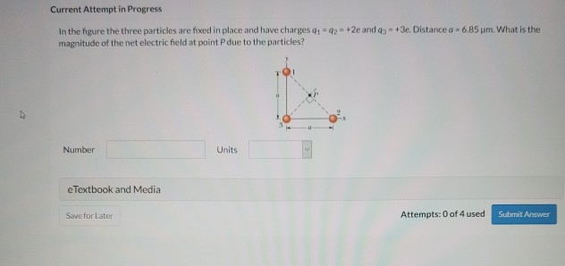 Solved In the figure the three particles are fixed in place | Chegg.com