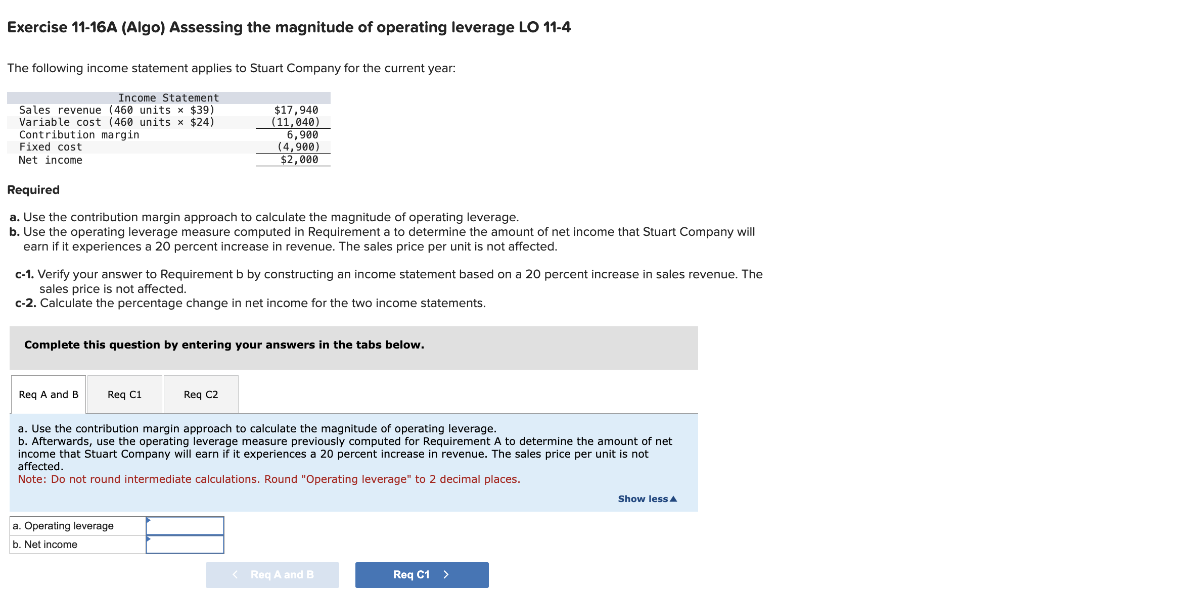 Solved Exercise 11-16A (Algo) ﻿Assessing the magnitude of | Chegg.com