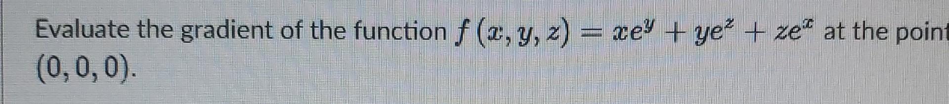Solved Evaluate the gradient of the function | Chegg.com