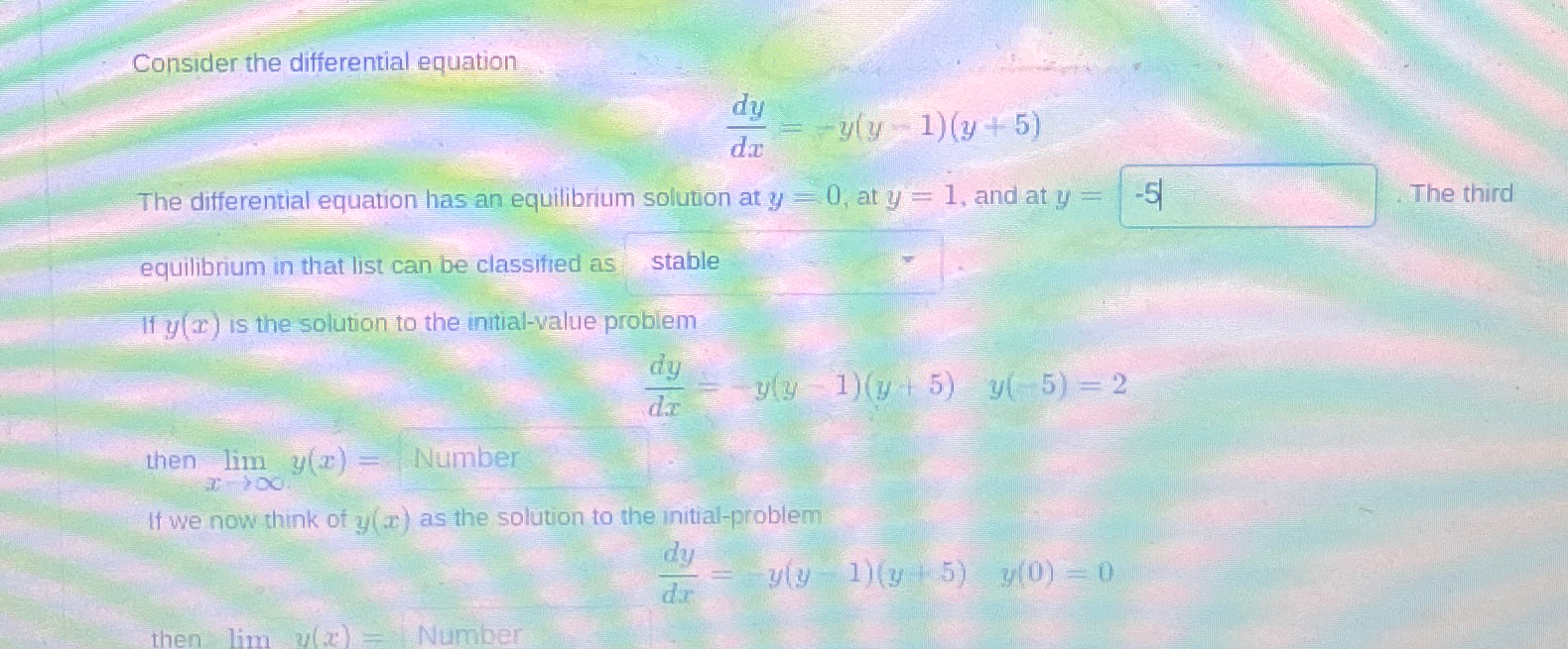 Solved Consider the differential | Chegg.com
