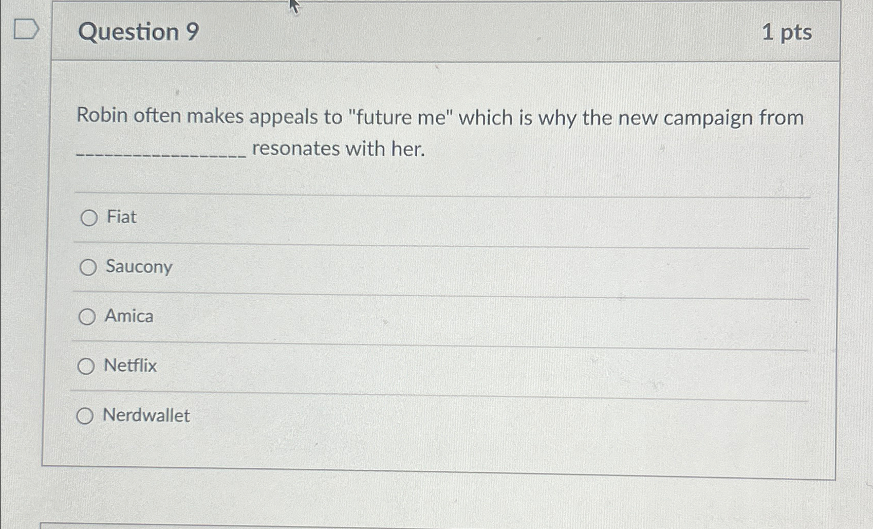Solved Question 91 ﻿ptsRobin often makes appeals to "future | Chegg.com