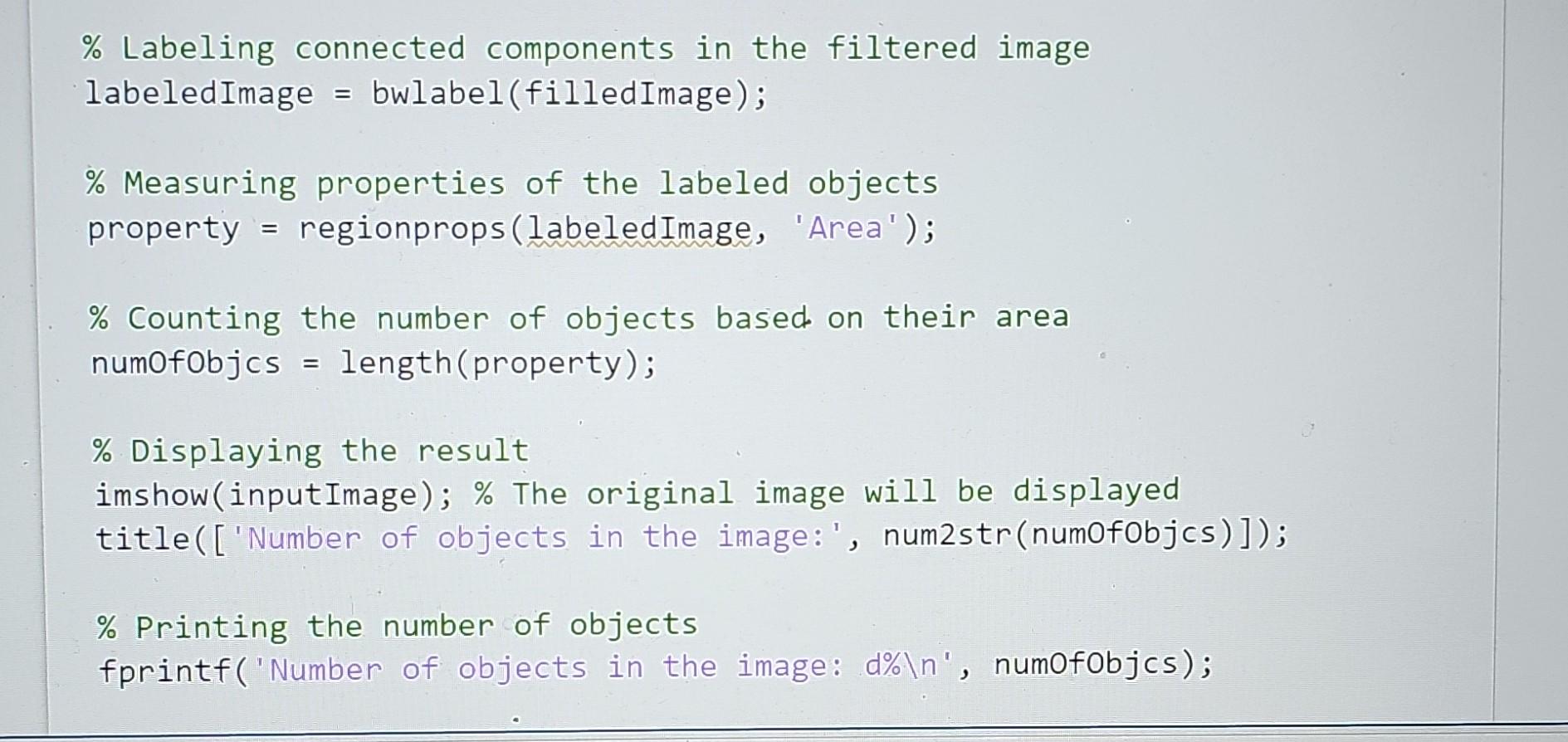 untitled2 * inputImage = imread ('rice.png'); % | Chegg.com