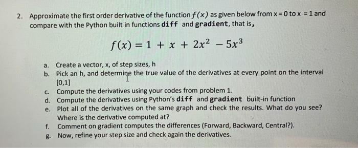 Solved f(x)=e−2x−x a. Use standard calculus to determine the | Chegg.com