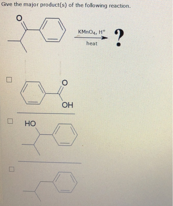 Solved ent བoH། oH Kno KMnO4 H2504 OH он ། There is no | Chegg.com