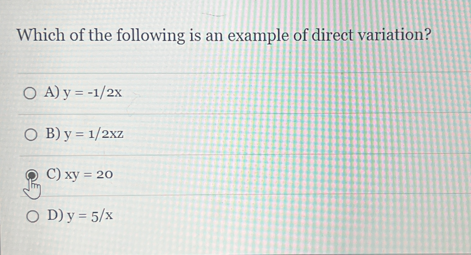 Solved Which of the following is an example of direct | Chegg.com