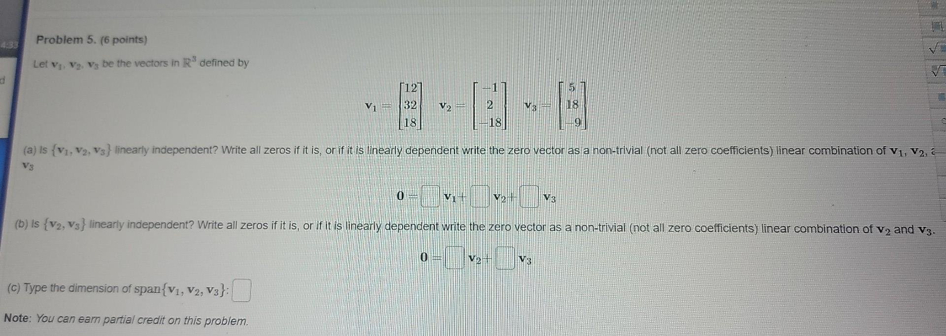 Solved let v1, v2, v3 be the vectors in r3 defined by | Chegg.com