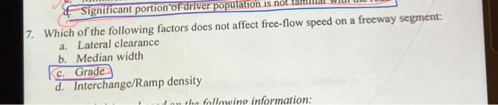 Solved Which of the following factors does not affect | Chegg.com