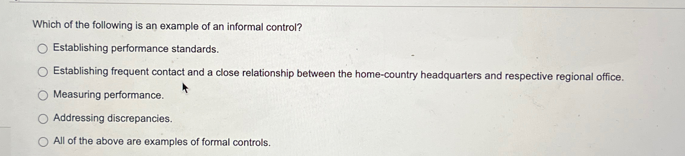 Solved Which of the following is an example of an informal | Chegg.com