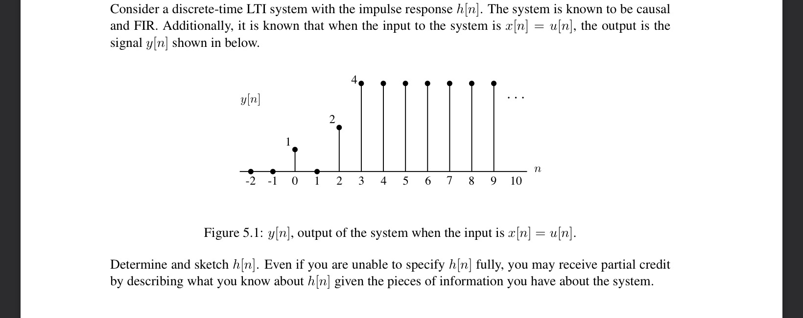 Solved Consider a discrete-time LTI system with the impulse | Chegg.com