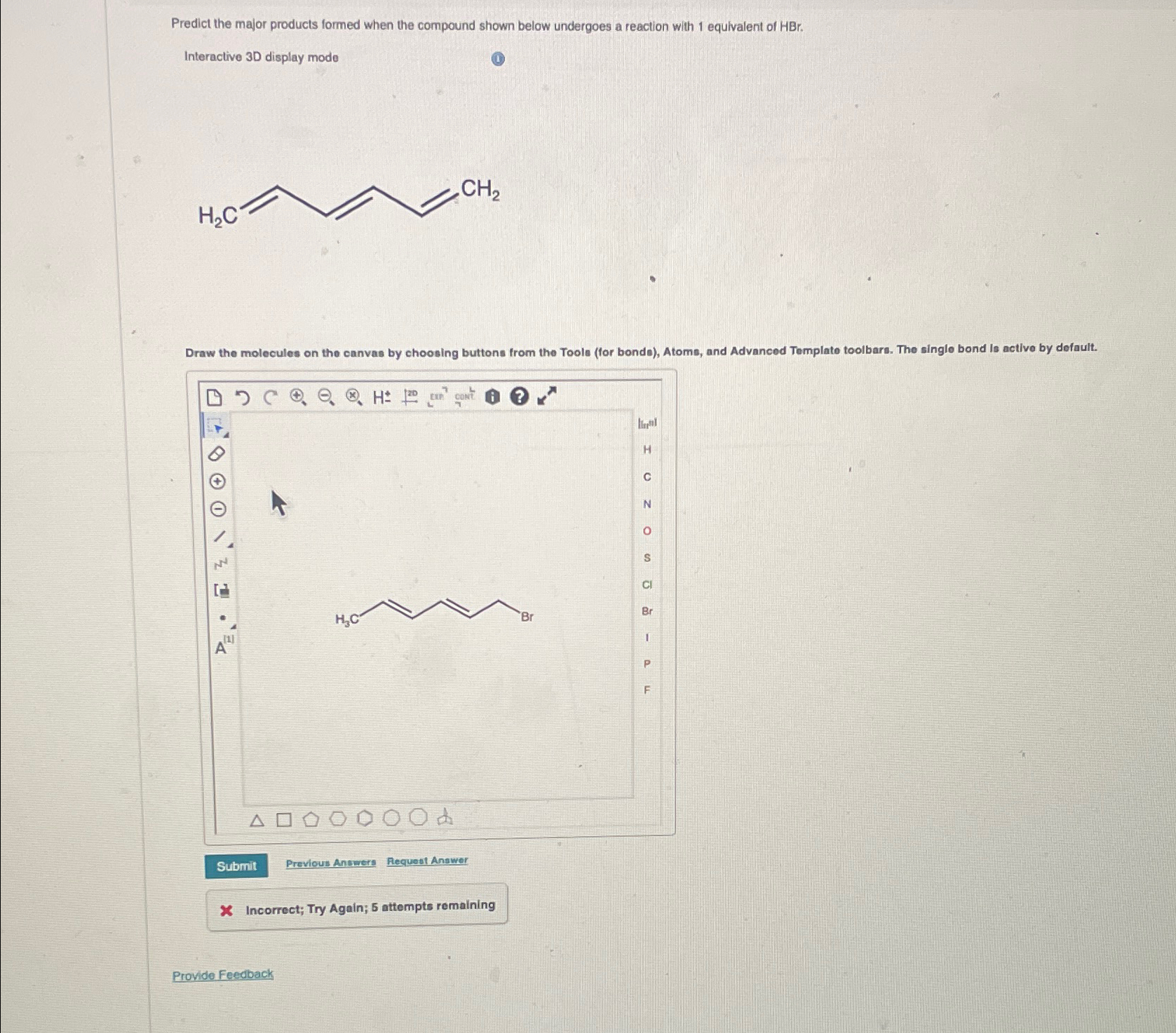 Solved Predict the major products formed when the compound | Chegg.com