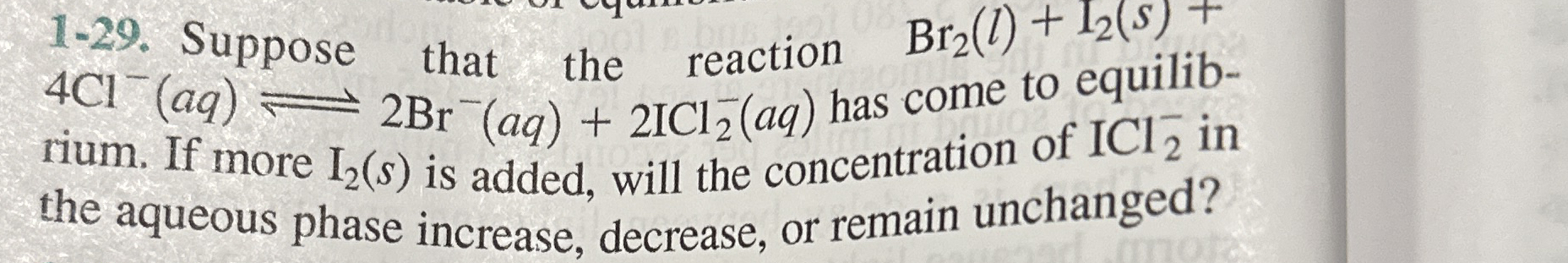 Solved 1-29. ﻿Suppose that the reaction | Chegg.com