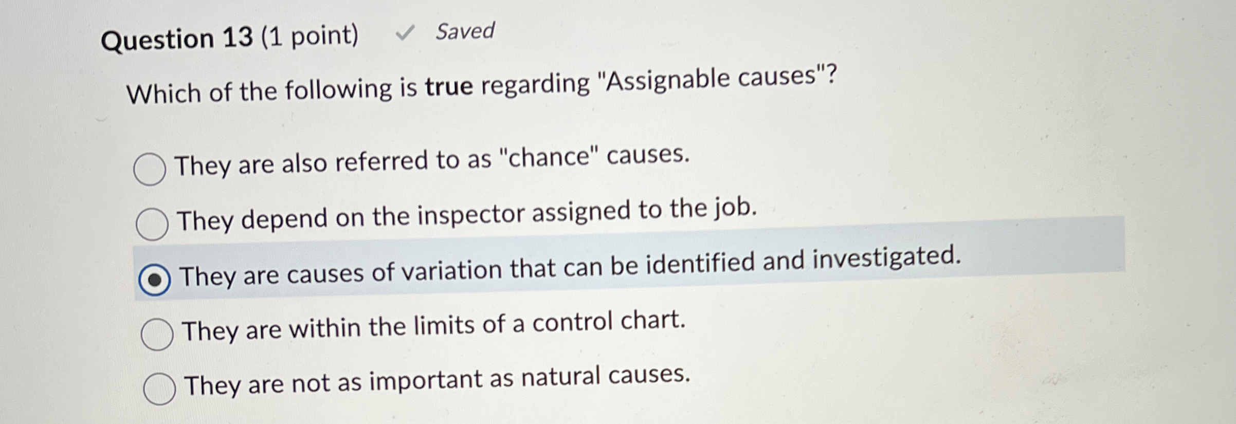 Solved Question 13 (1 ﻿point) ﻿SavedWhich of the following | Chegg.com
