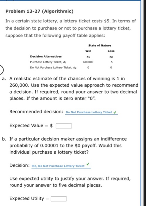 Solved Problem 13-27 (Algorithmic) In a certain state | Chegg.com