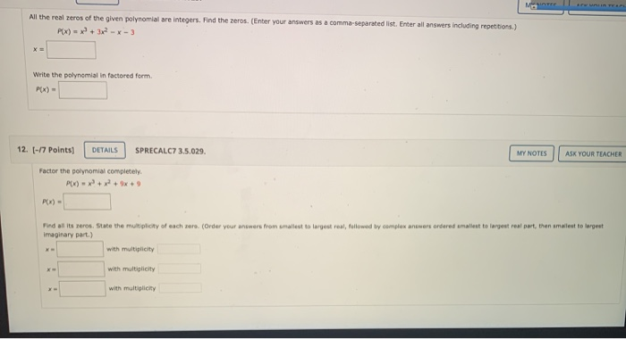 Solved All the real zeros of the given polynomial are | Chegg.com