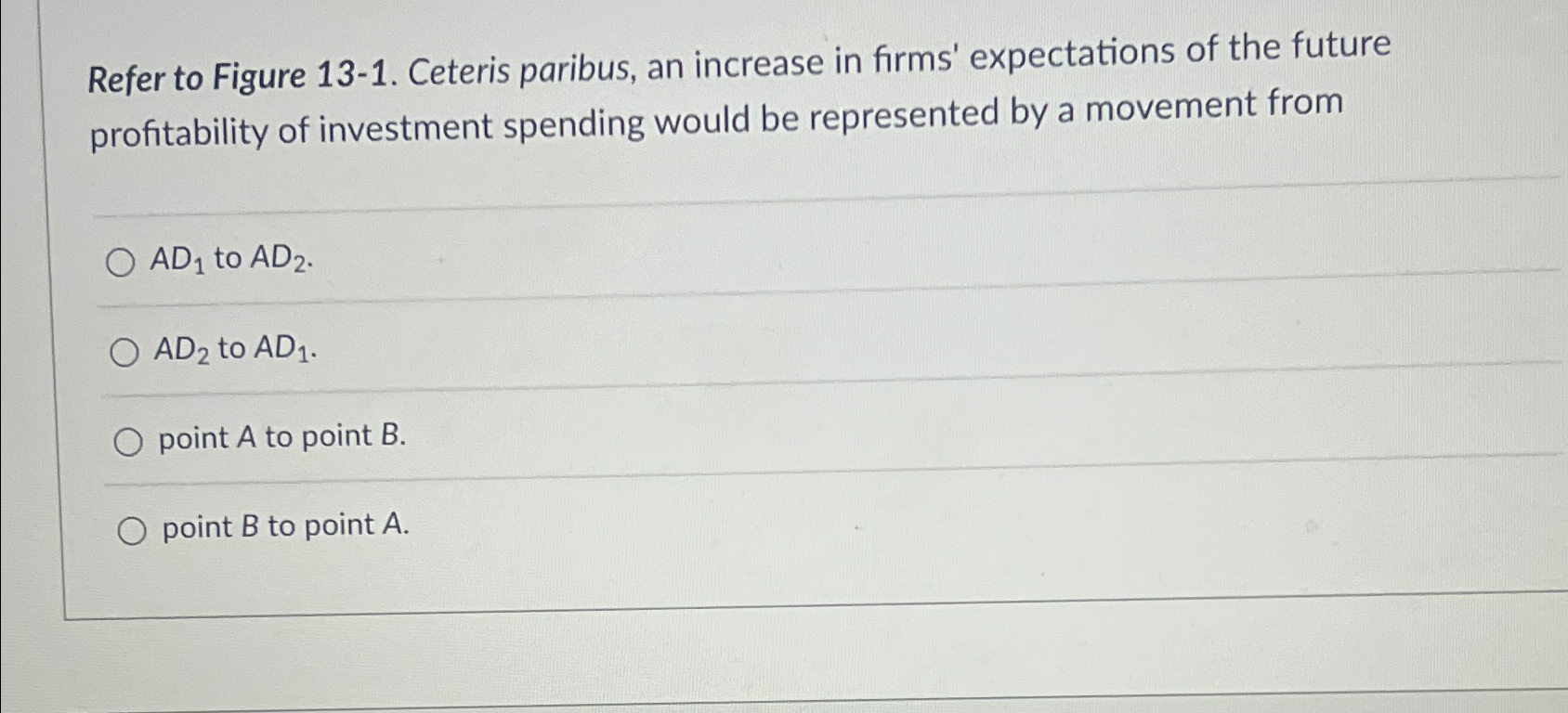 Solved Refer to Figure 13-1. ﻿Ceteris paribus, an increase | Chegg.com