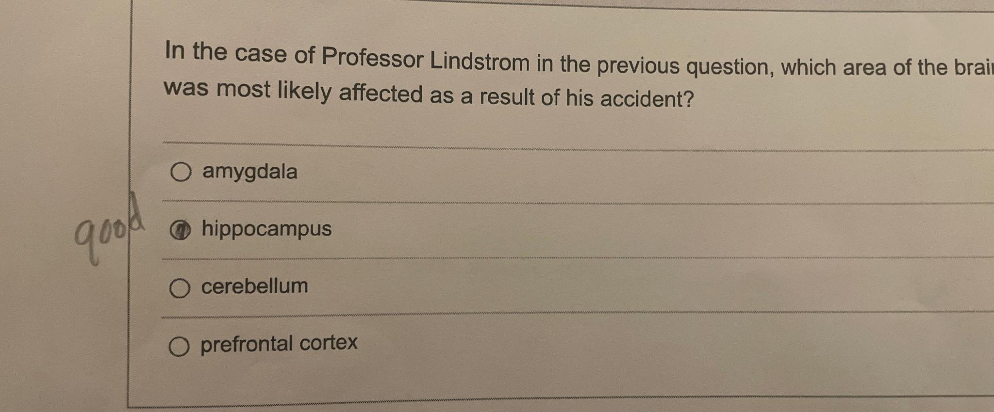 Solved In the case of Professor Lindstrom in the previous | Chegg.com
