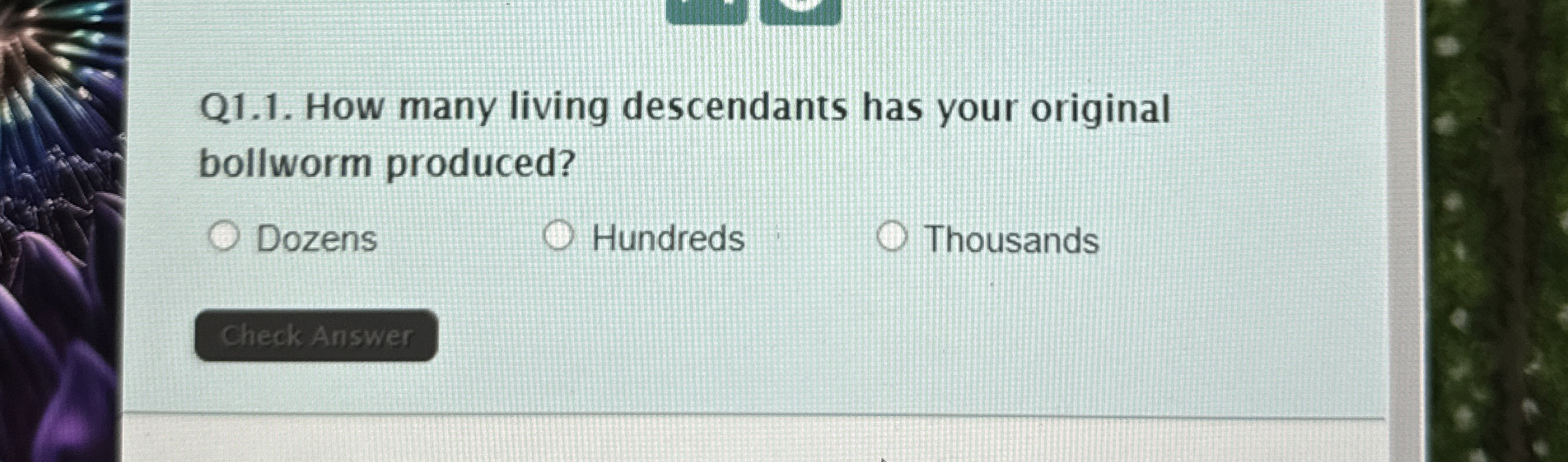 Solved Q1.1. ﻿How many living descendants has your | Chegg.com