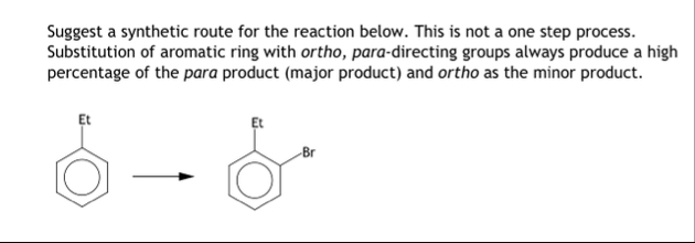 Solved Suggest a synthetic route for the reaction below. | Chegg.com