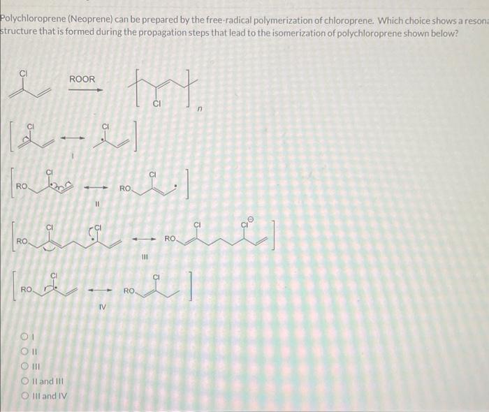 Solved Polychloroprene (Neoprene) can be prepared by the | Chegg.com