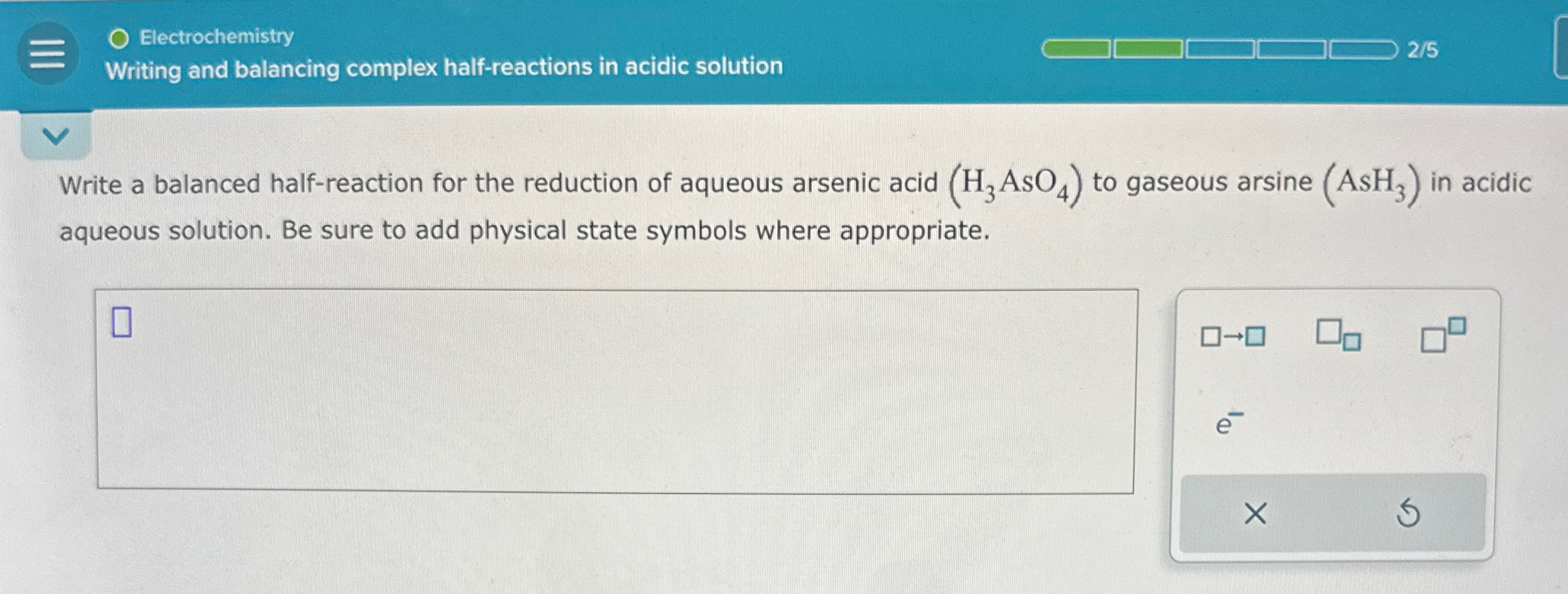 Solved Electrochemistrywriting And Balancing Complex