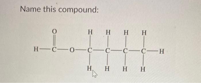 Solved Name this compound: | Chegg.com