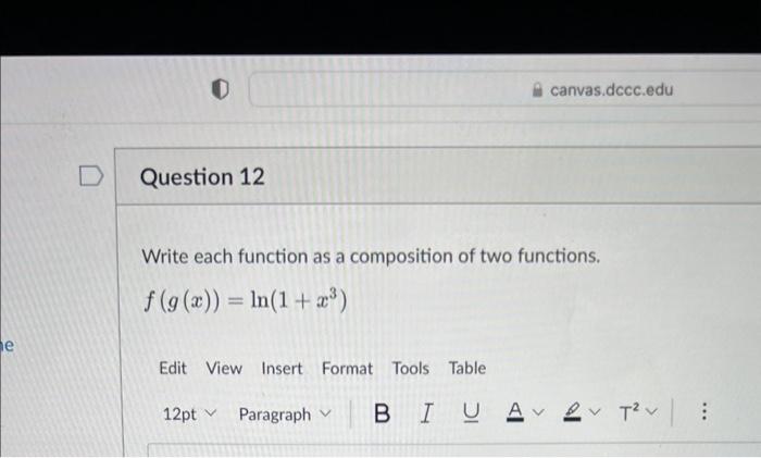 Solved Write each function as a composition of two | Chegg.com