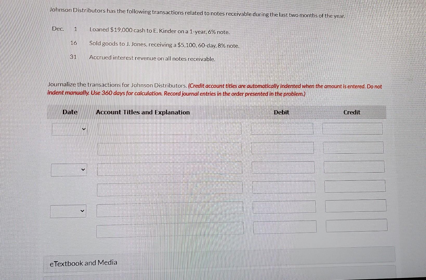 Solved Johnson Distributors has the following transactions | Chegg.com